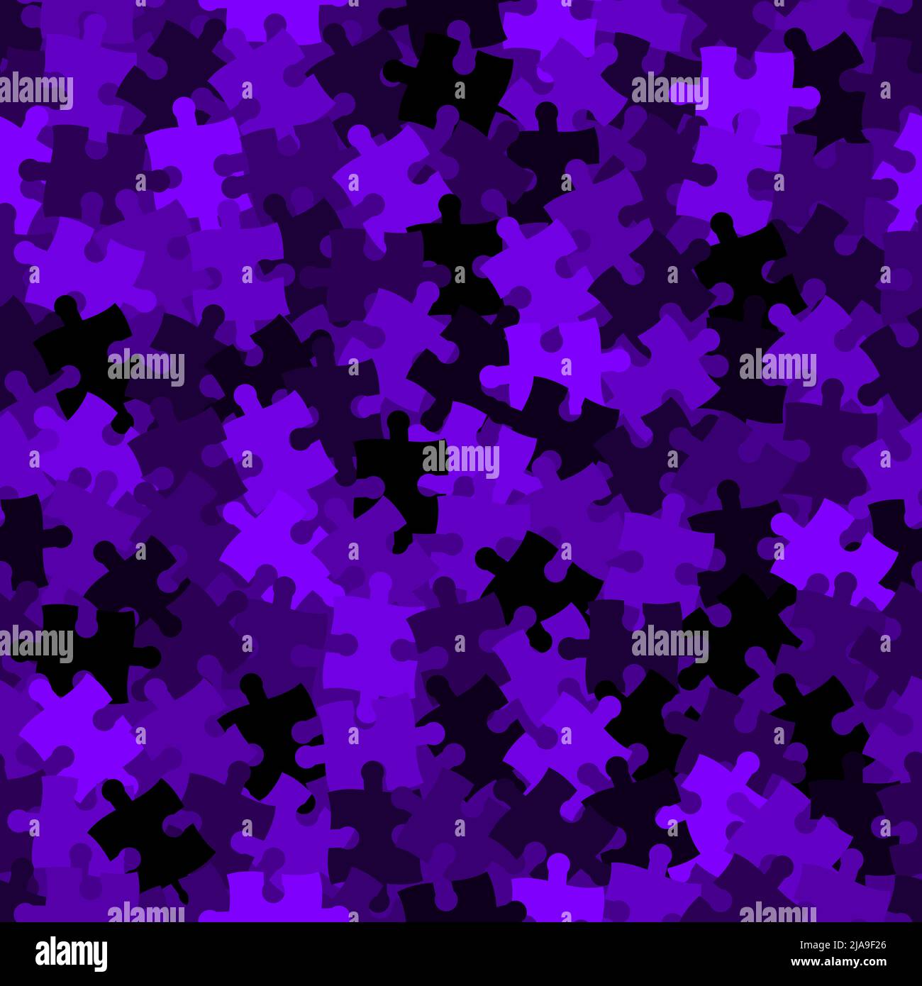 Purple chaos puzzle background, banner, texture. Vector jigsaw section ...