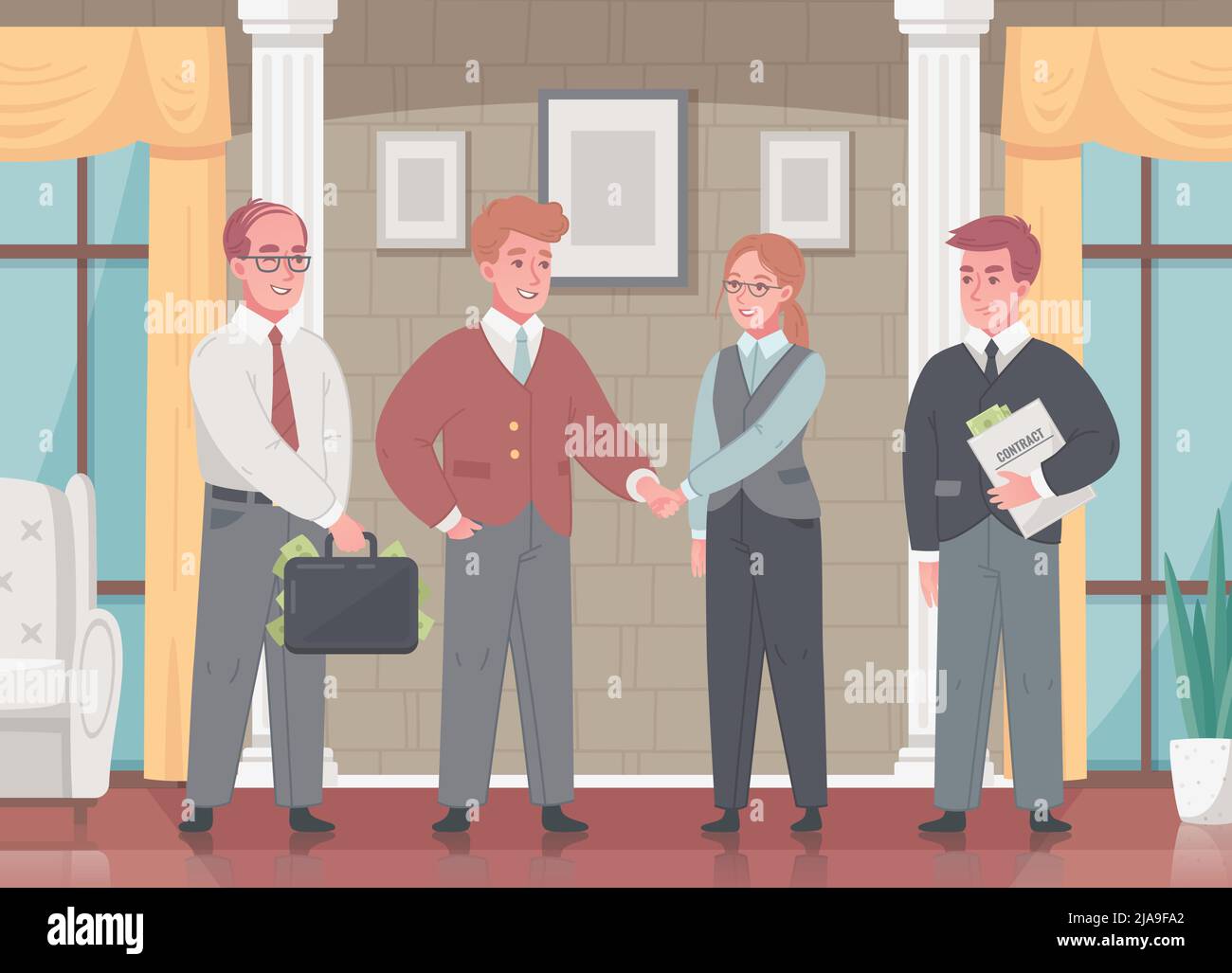 Crime corruption cartoon illustration hi-res stock photography and ...