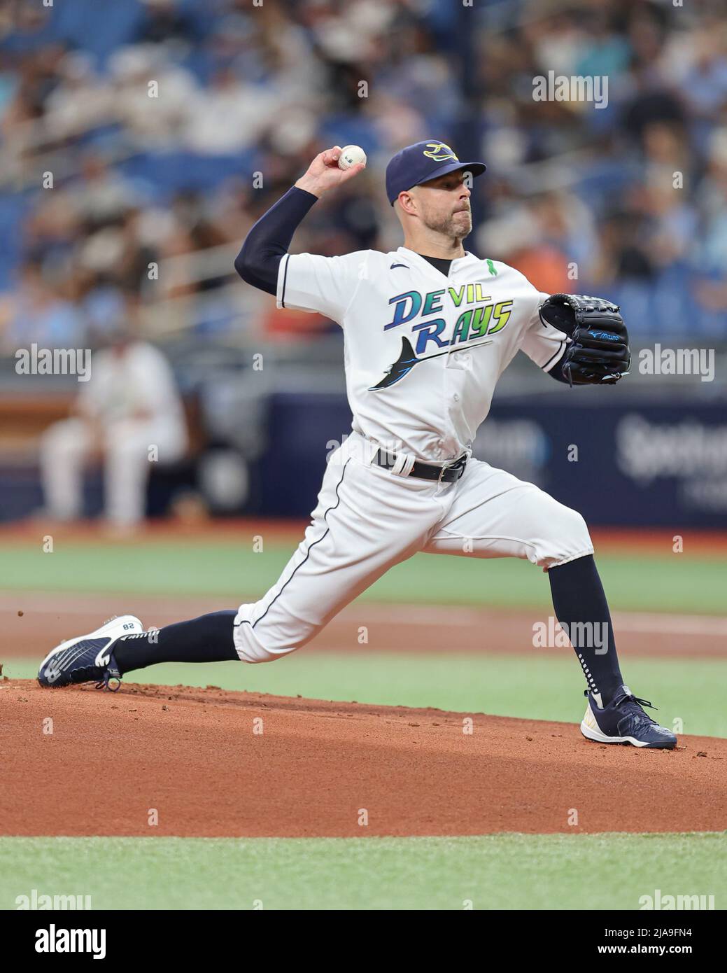 St. Petersburg, FL. USA; Tampa Bay Rays starting pitcher Corey Kluber ...