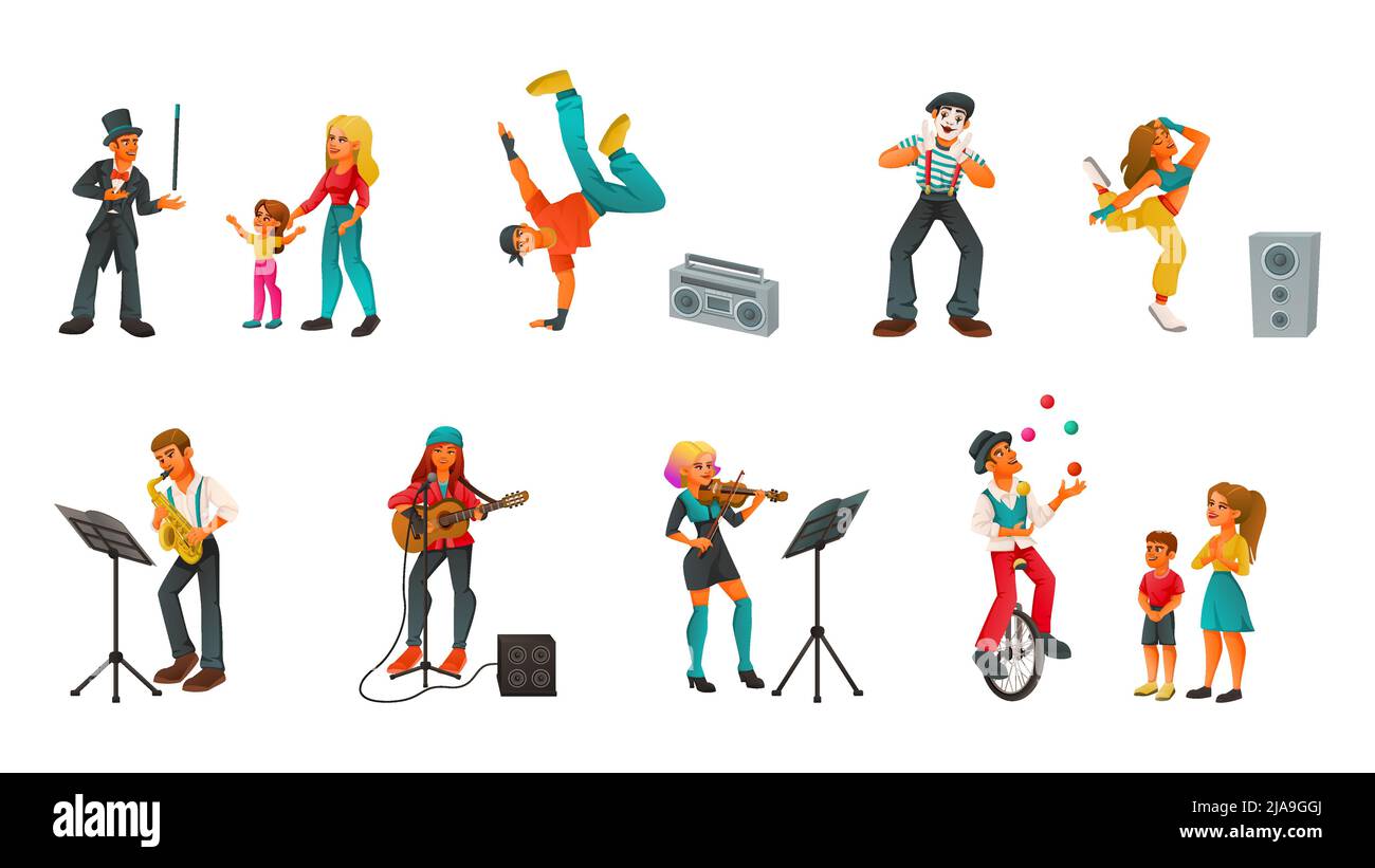 Dancer cartoon hi-res stock photography and images - Alamy