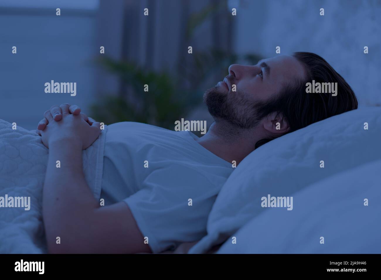 Stressed man thinking something hi-res stock photography and images - Alamy
