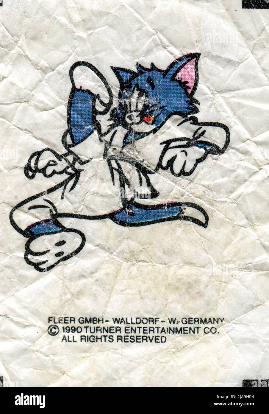 Germany chewing gum insert. TOM & JERRY. 1980s Stock Photo - Alamy