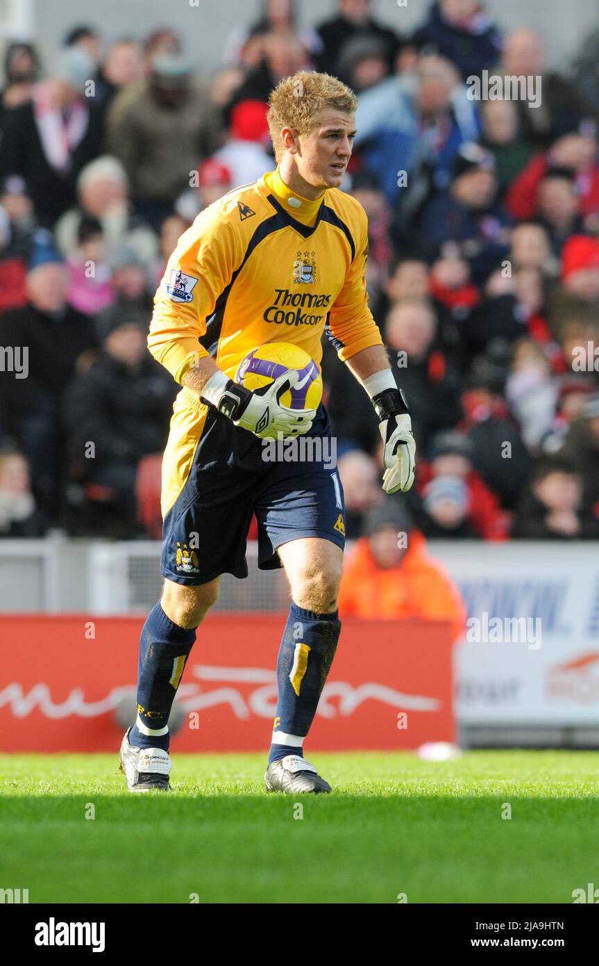 Manchester City Goalkeeper Joe Hart 2009 Stock Photo - Alamy