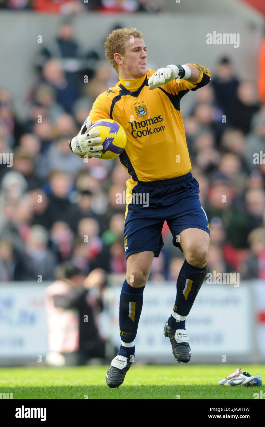Manchester City Goalkeeper Joe Hart 2009 Stock Photo - Alamy