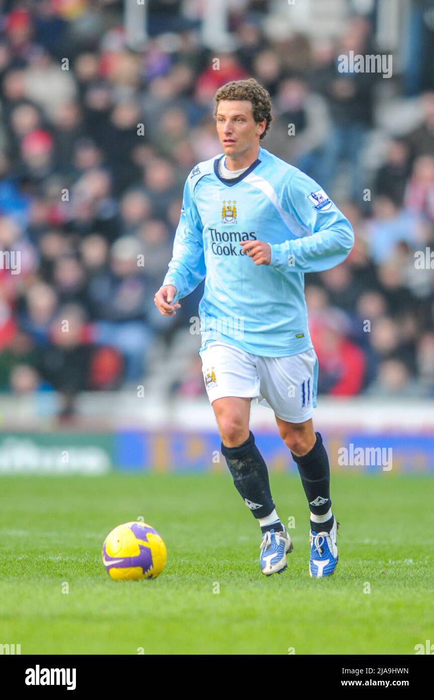 Manchester City Elano 2009 Stock Photo - Alamy
