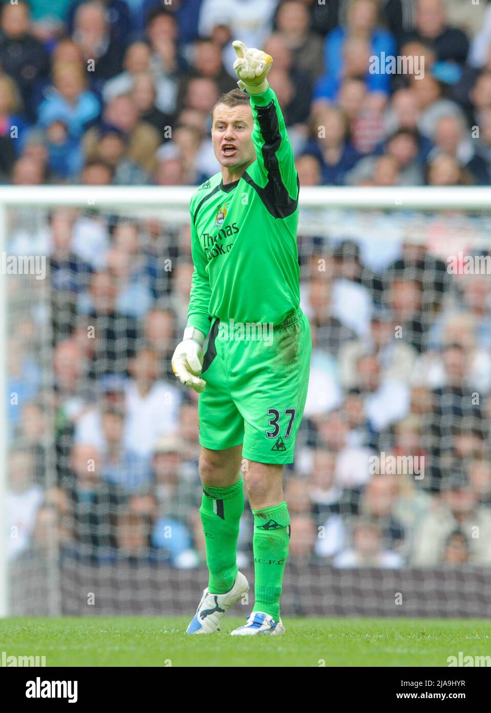 Manchester City Goalkeeper Shay Given 2009 Stock Photo - Alamy