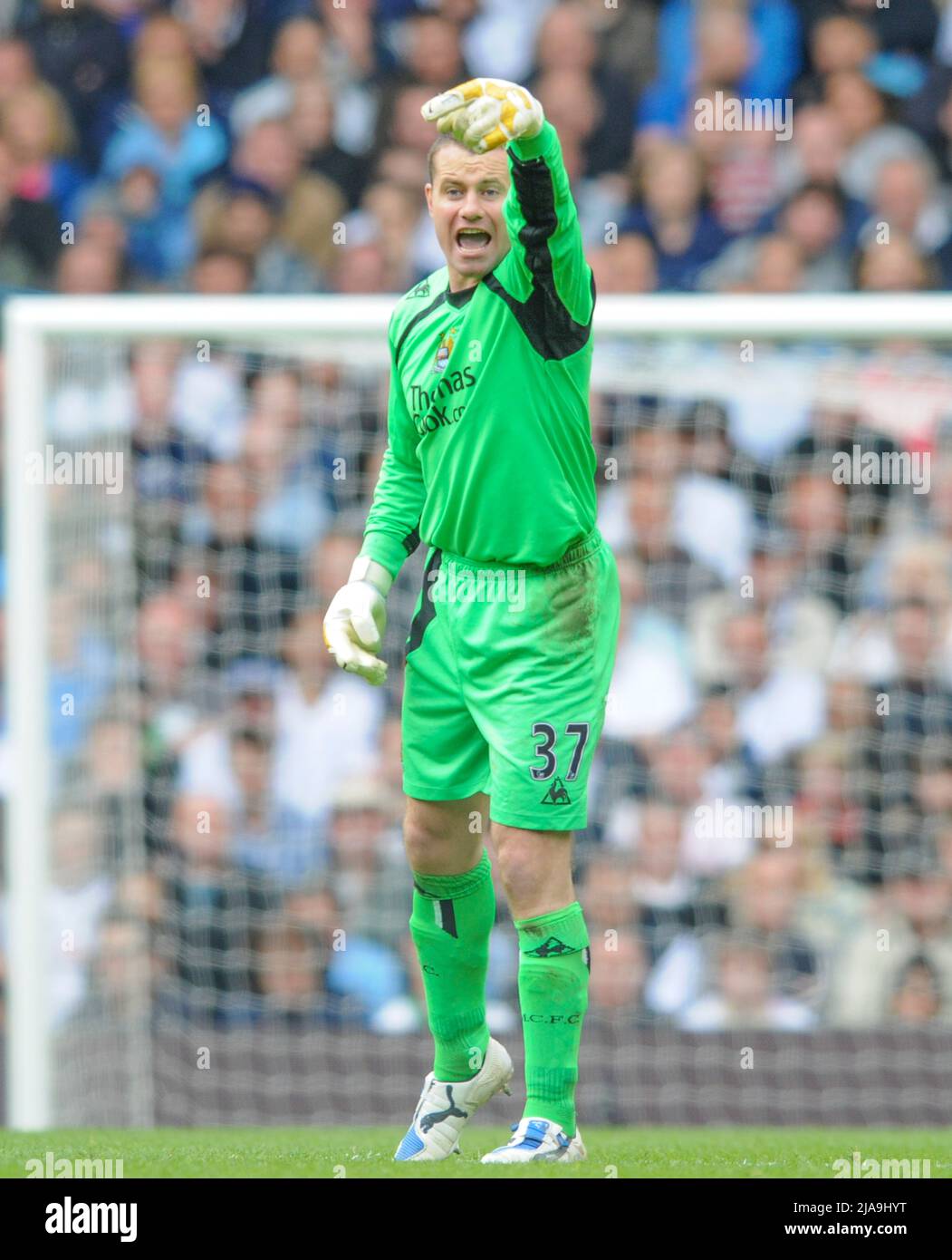 Manchester City Goalkeeper Shay Given 2009 Stock Photo - Alamy