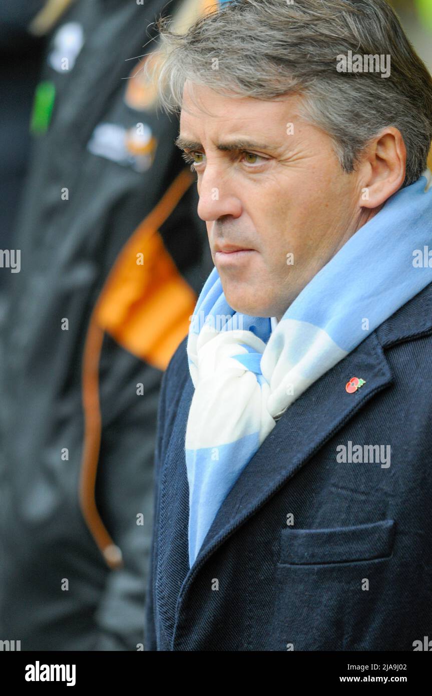 Manchester City Manager Roberto Mancini 2010 Stock Photo - Alamy