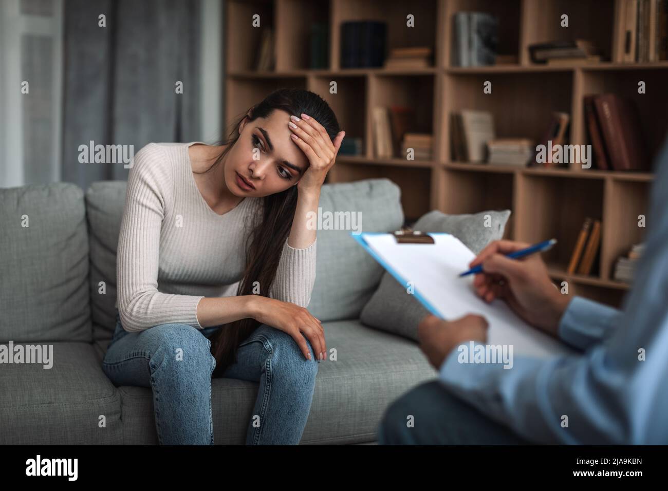 Sad human head hi-res stock photography and images - Alamy