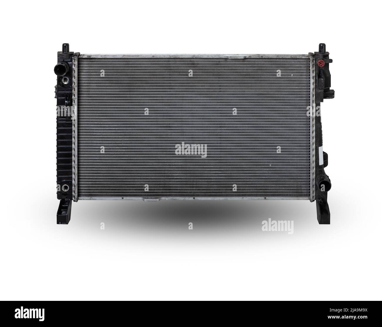 Car radiator heater isolated on white background. Spare cooling system ...