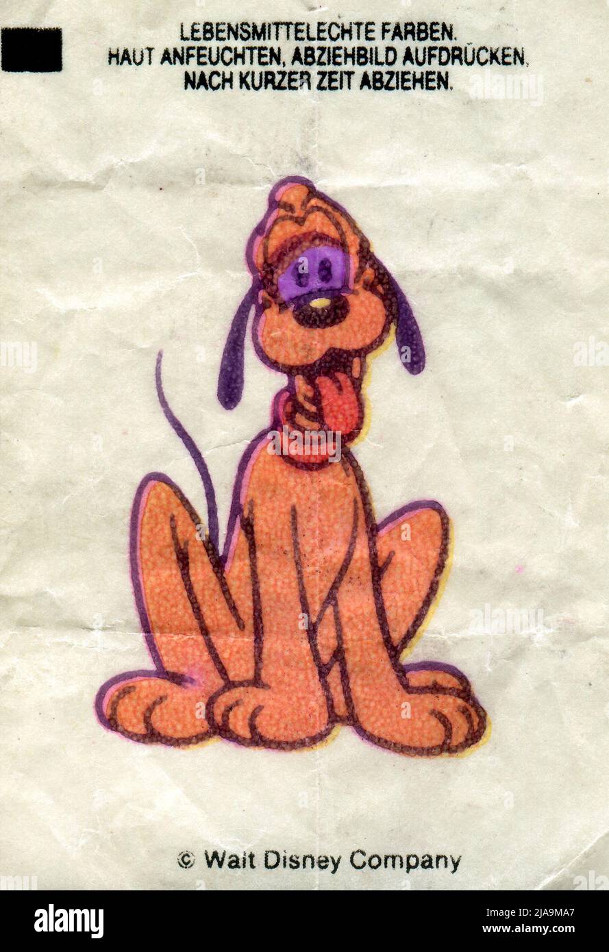 Germany chewing gum insert. Donald Duck. 1980s Stock Photo - Alamy