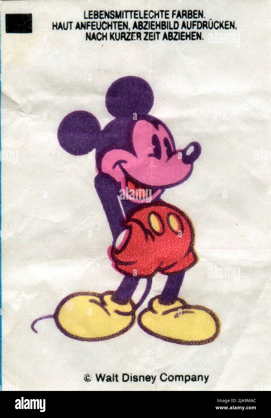 Germany chewing gum insert. Donald Duck. 1980s Stock Photo - Alamy