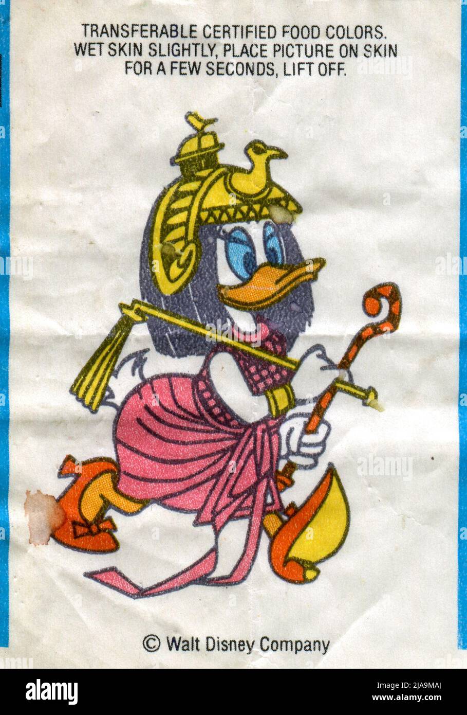 Germany chewing gum insert. Donald Duck. 1980s Stock Photo - Alamy