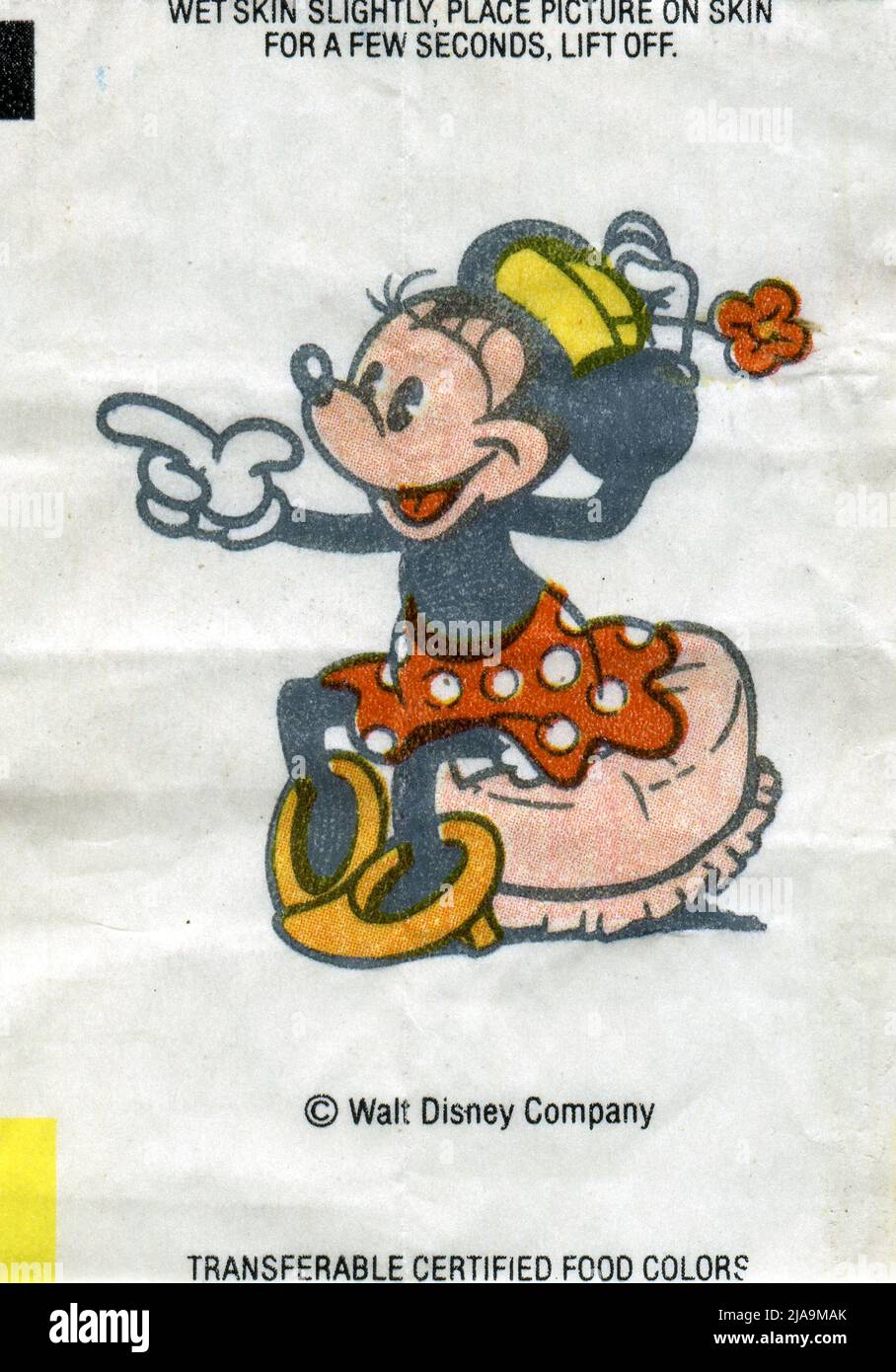 Germany chewing gum insert. Donald Duck. 1980s Stock Photo - Alamy