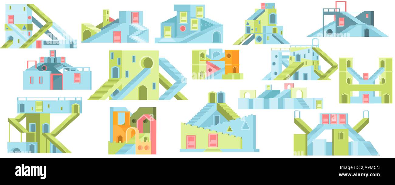 Stairs labyrinth Stock Vector Images - Alamy