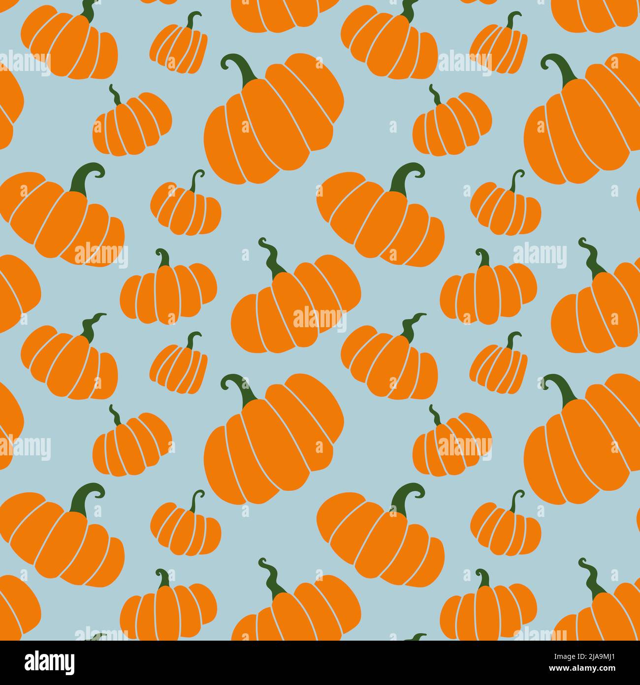 Halloween seamless cute pumpkins pattern for fabrics and textiles and ...