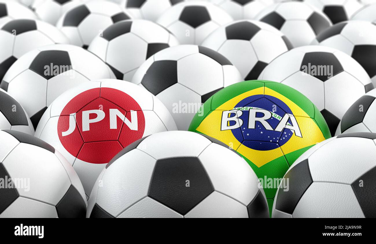 Japan vs brazil hi-res stock photography and images - Alamy