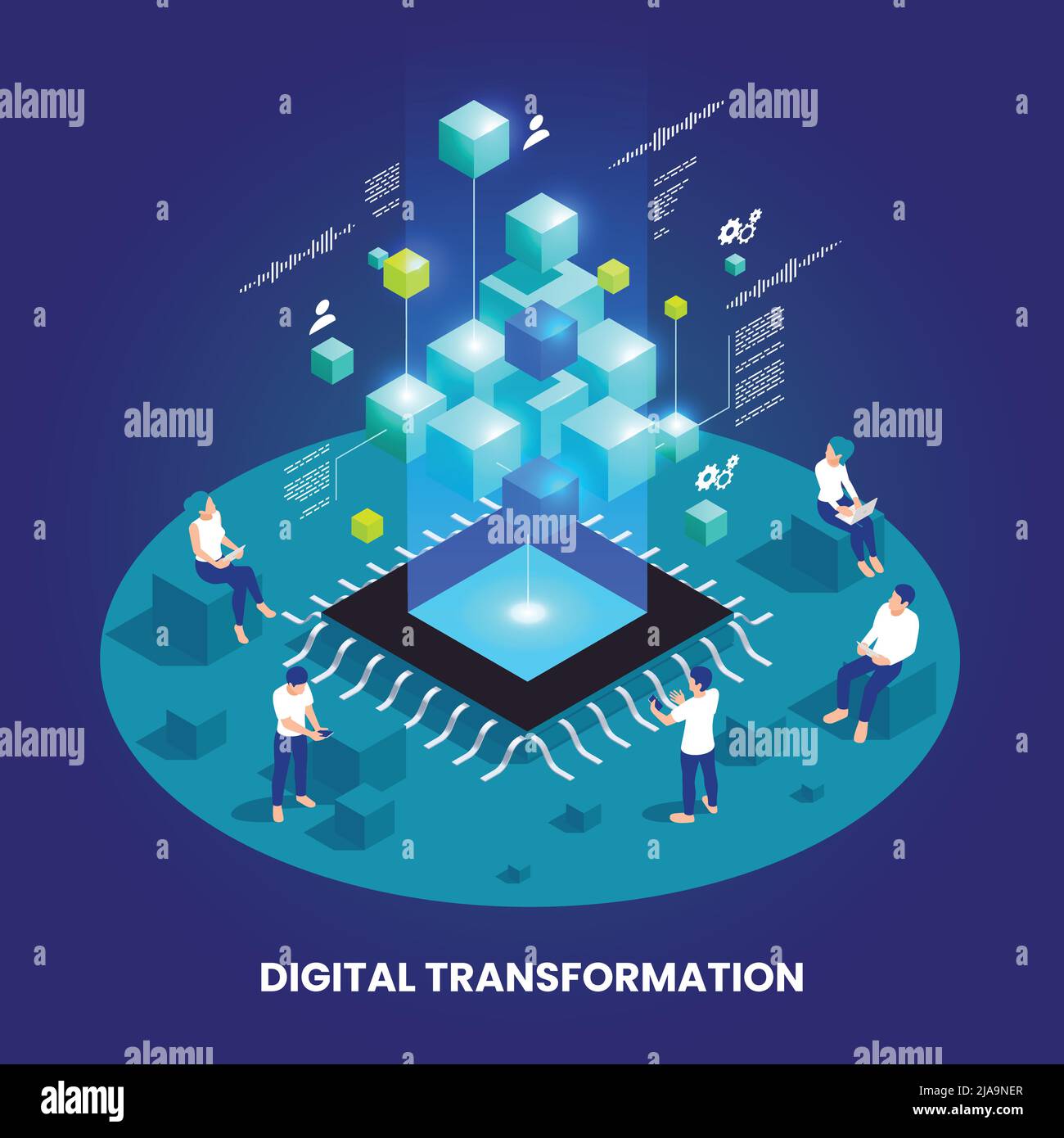Digitalization vector vectors hi-res stock photography and images - Alamy