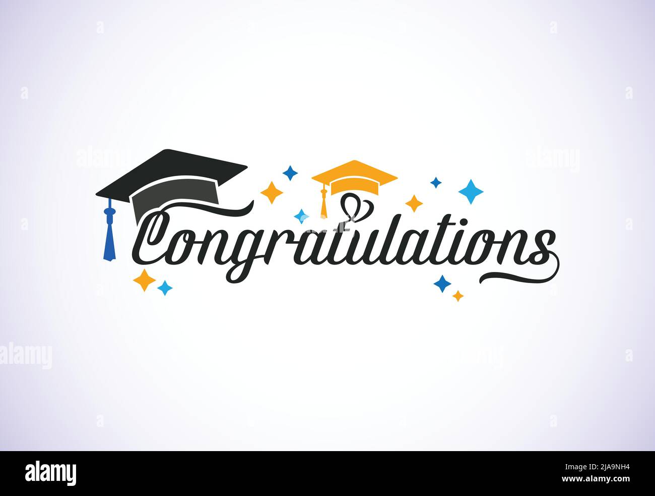 Graduation ceremony. Congratulations graduates design for stamps, logos ...