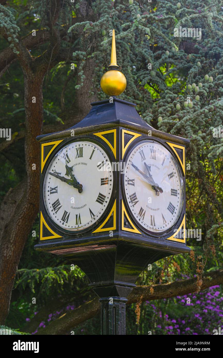 Old town clock, Lange Straße. Baden-Baden, Baden-Wuerttemberg, Germany ...