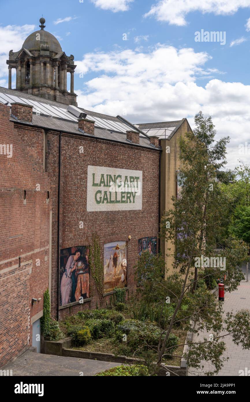 A vertical view of The Laing Art gallery, a popular destination in the ...