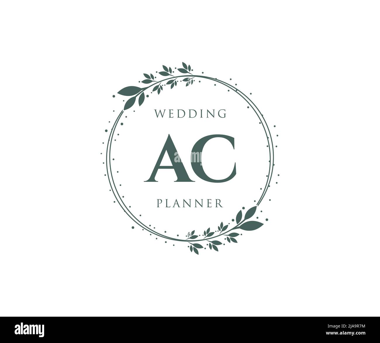 AC Initials letter Wedding monogram logos collection, hand drawn modern ...
