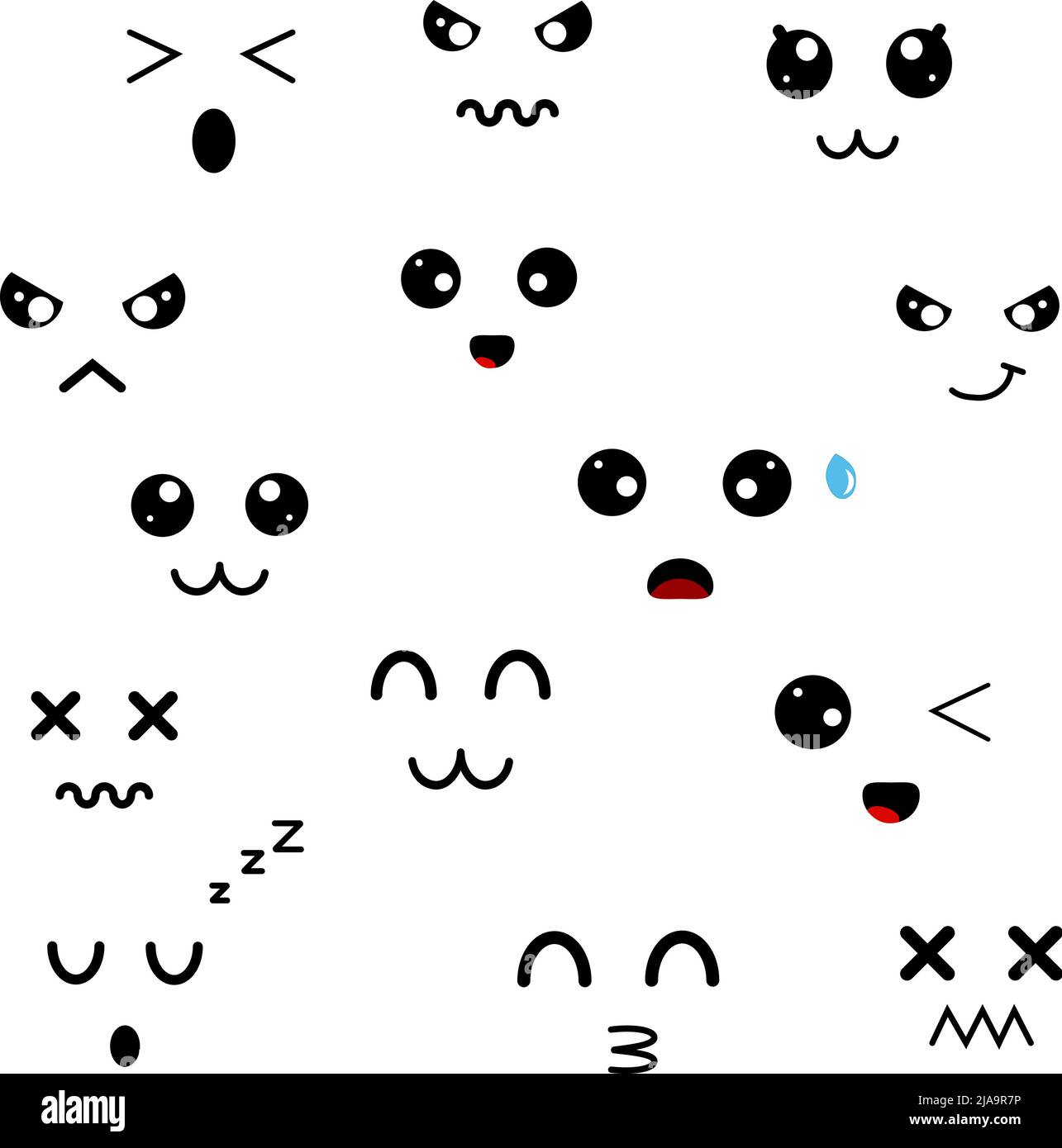 Vector illustration anime style emoticon hi-res stock photography and ...