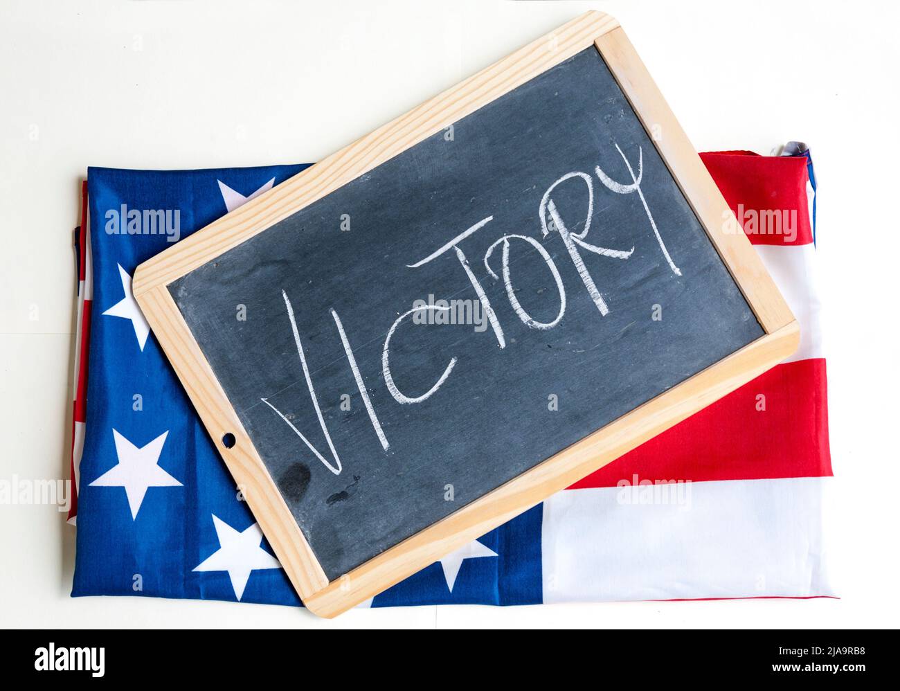 symbol of the american flag celebrates victory Stock Photo - Alamy