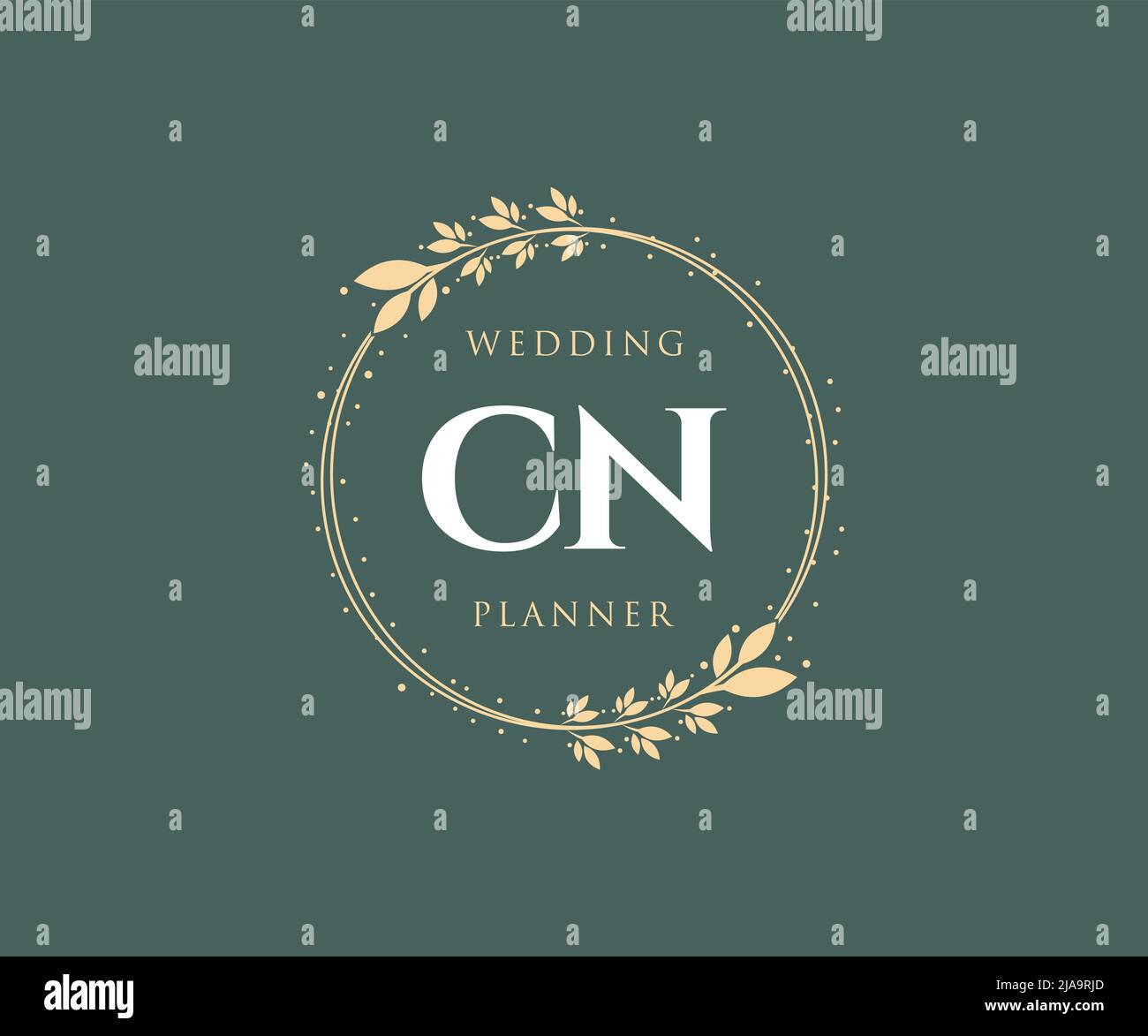 CN Initials letter Wedding monogram logos collection, hand drawn modern ...