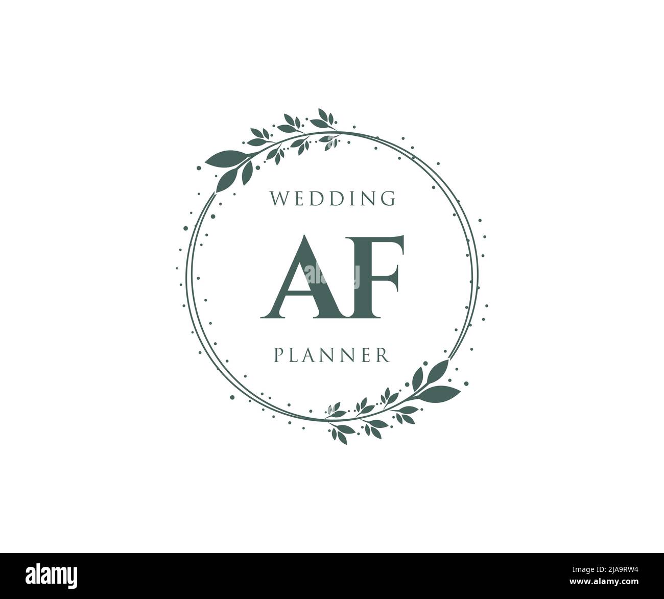 AF Initials letter Wedding monogram logos collection, hand drawn modern ...