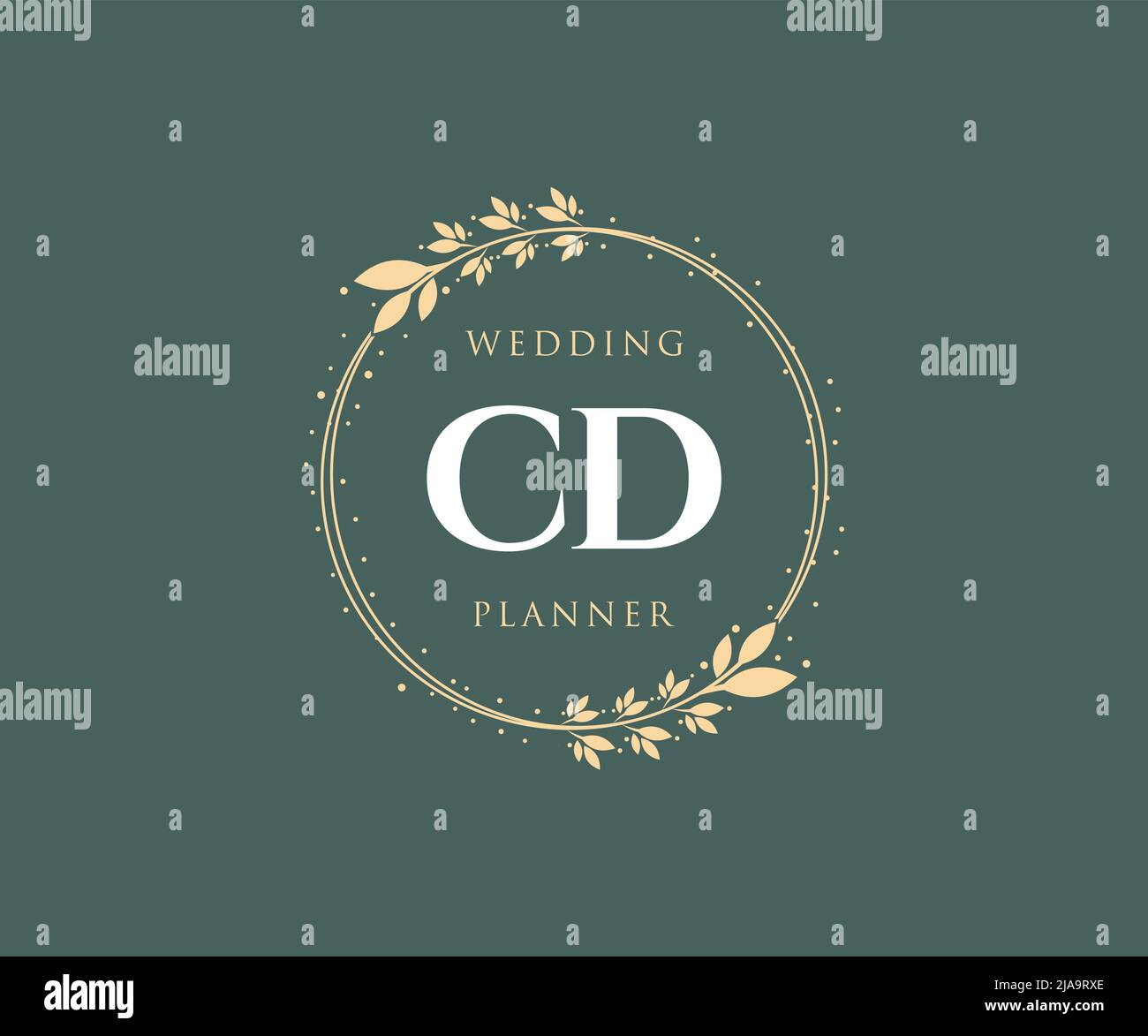 CD Initials letter Wedding monogram logos collection, hand drawn modern ...