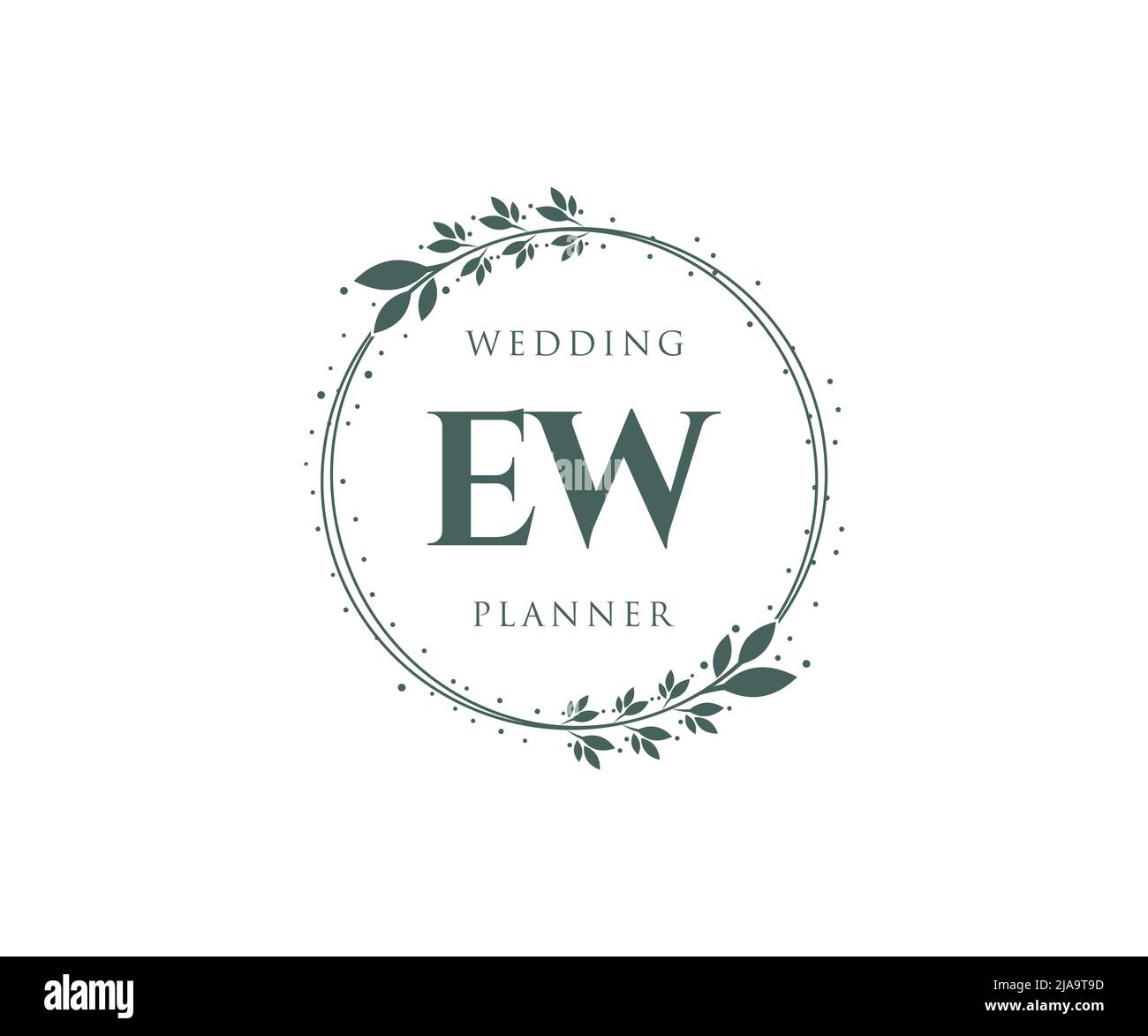 EW Initials letter Wedding monogram logos collection, hand drawn modern ...