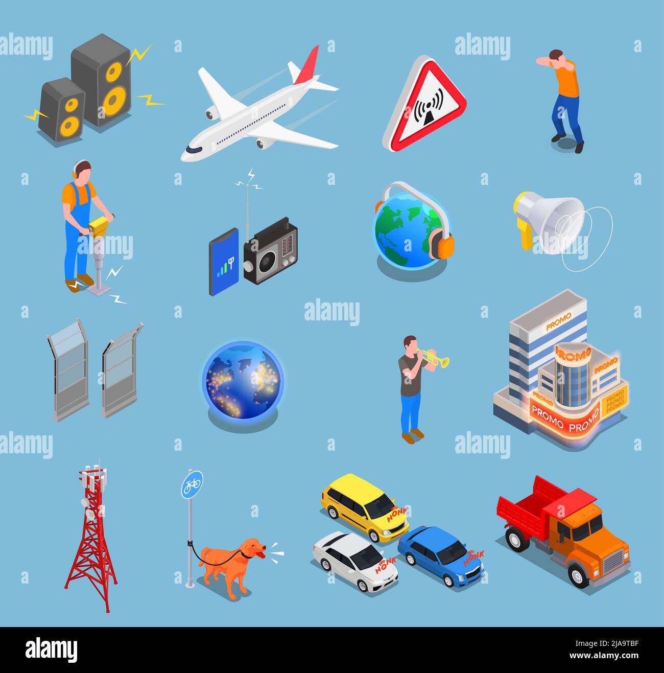 Traffic noise protection Stock Vector Images - Alamy