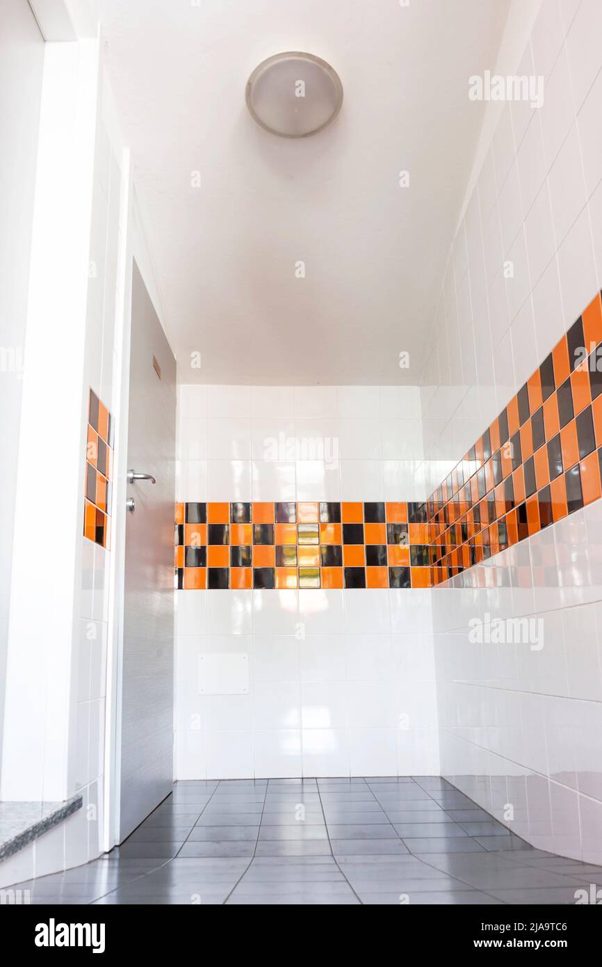 corridor in a bar in fifties style Stock Photo - Alamy