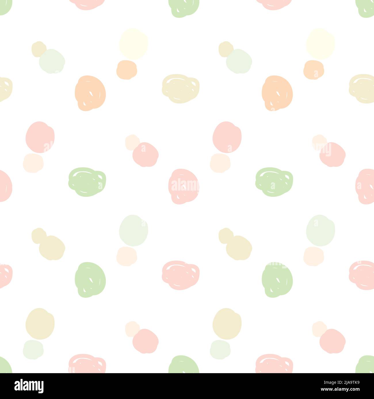 Vector seamless pattern with spots in pastel colors. Delicate Light ...