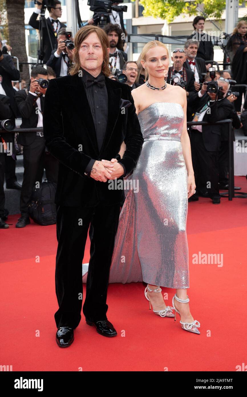 Norman Reedus and Diane Kruger attend the closing ceremony red carpet ...