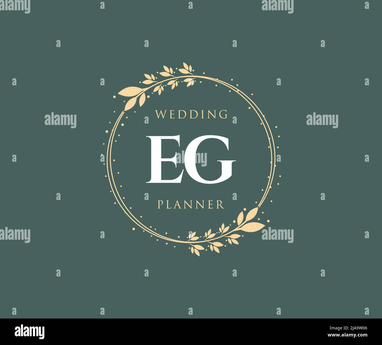 EG Initials letter Wedding monogram logos collection, hand drawn modern ...