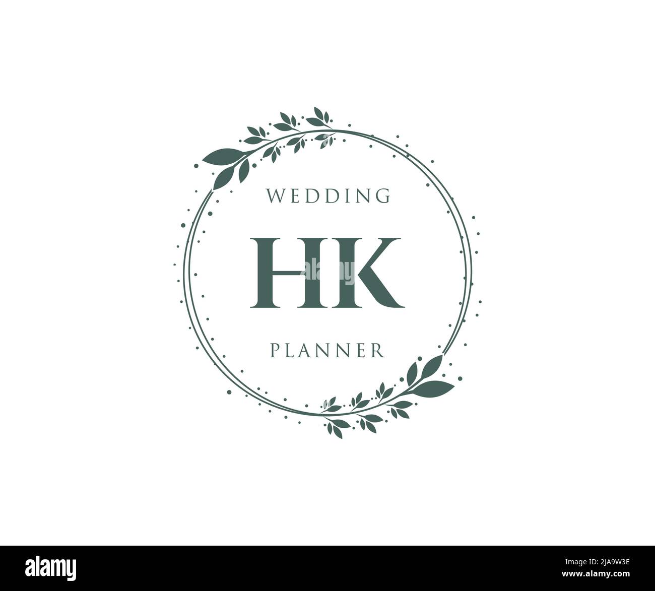 HK Initials letter Wedding monogram logos collection, hand drawn modern ...