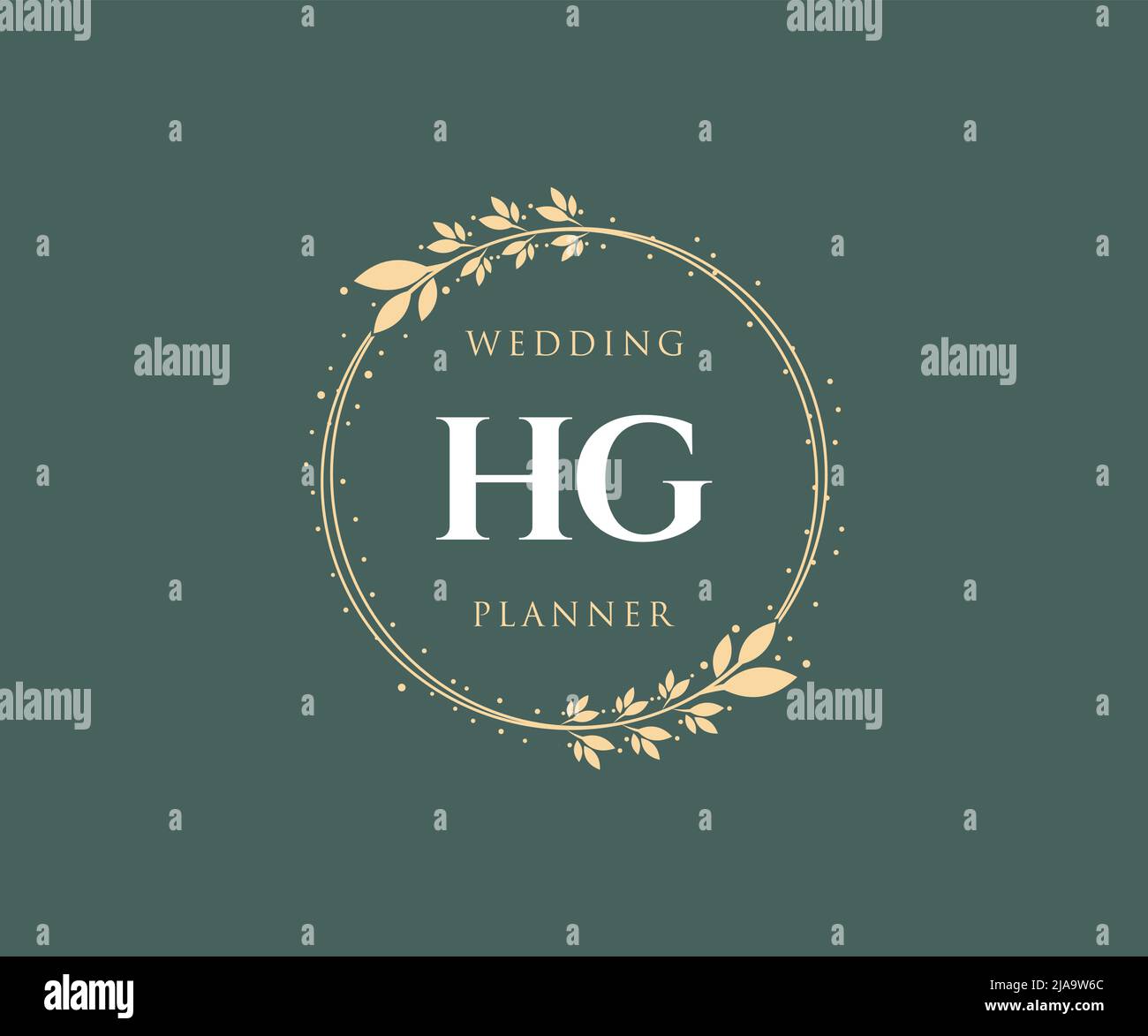 HG Initials letter Wedding monogram logos collection, hand drawn modern ...