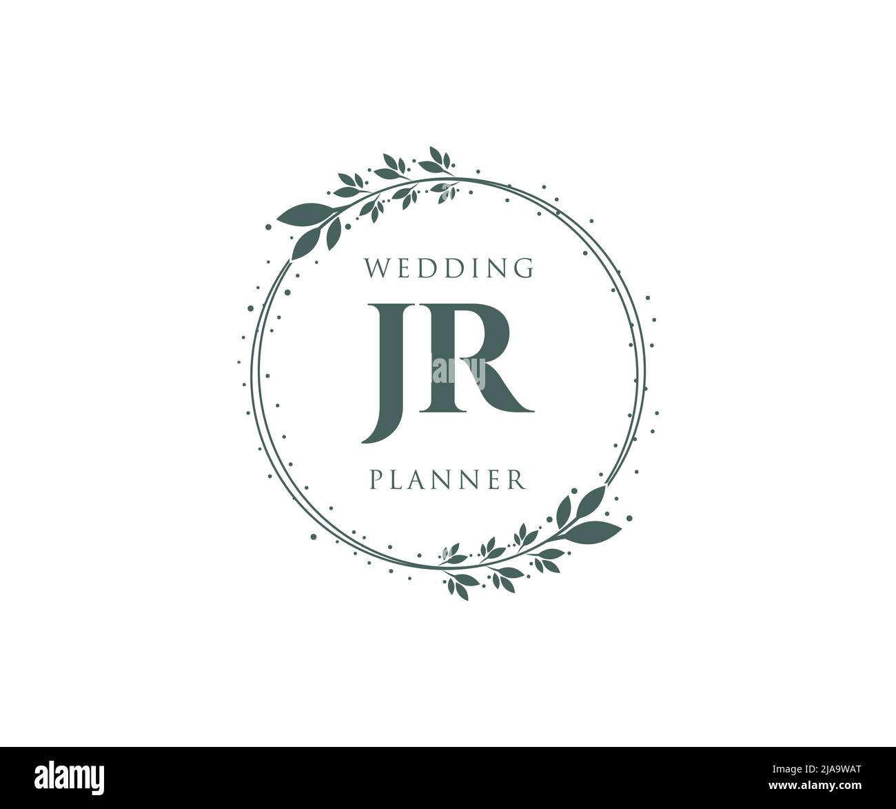 JR Initials letter Wedding monogram logos collection, hand drawn modern ...