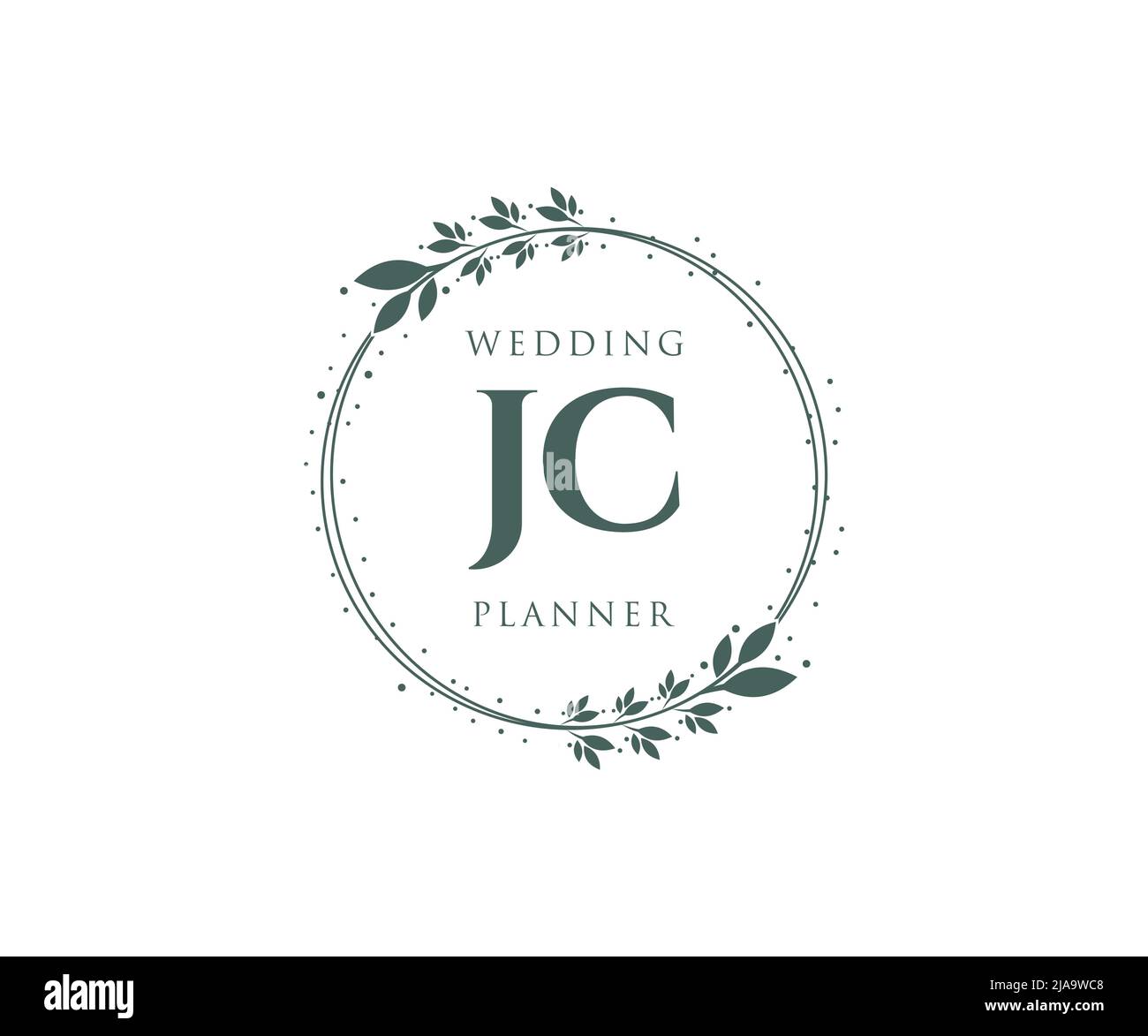 JC Initials letter Wedding monogram logos collection, hand drawn modern ...