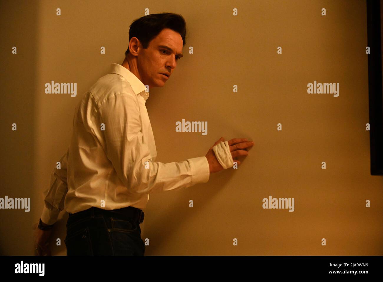 JONATHAN RHYS MEYERS in HIDE AND SEEK (2021), directed by JOEL DAVID MOORE. Credit: CJ ...