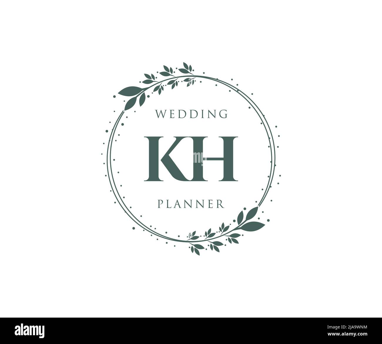 KH Initials letter Wedding monogram logos collection, hand drawn modern ...