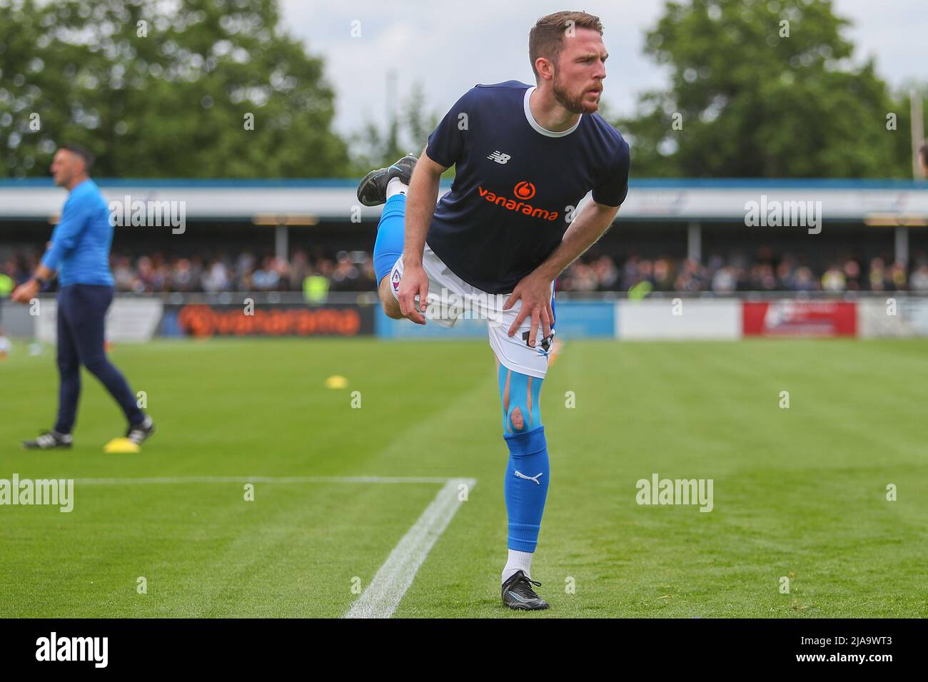 Jim Kellermann #16 of Chesterfield warms up ahead of kick off Stock ...