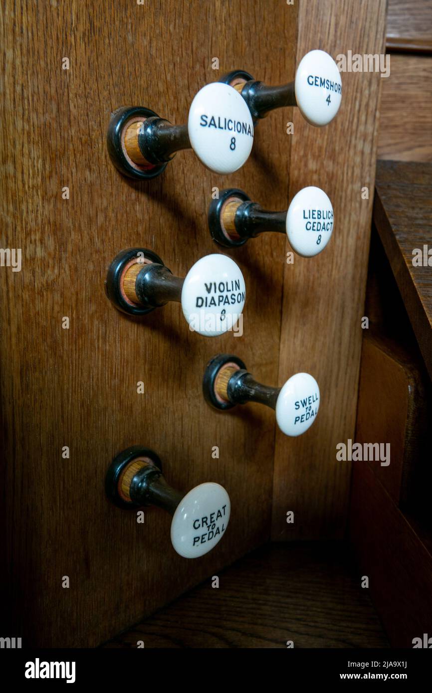 Organ stops hi-res stock photography and images - Alamy