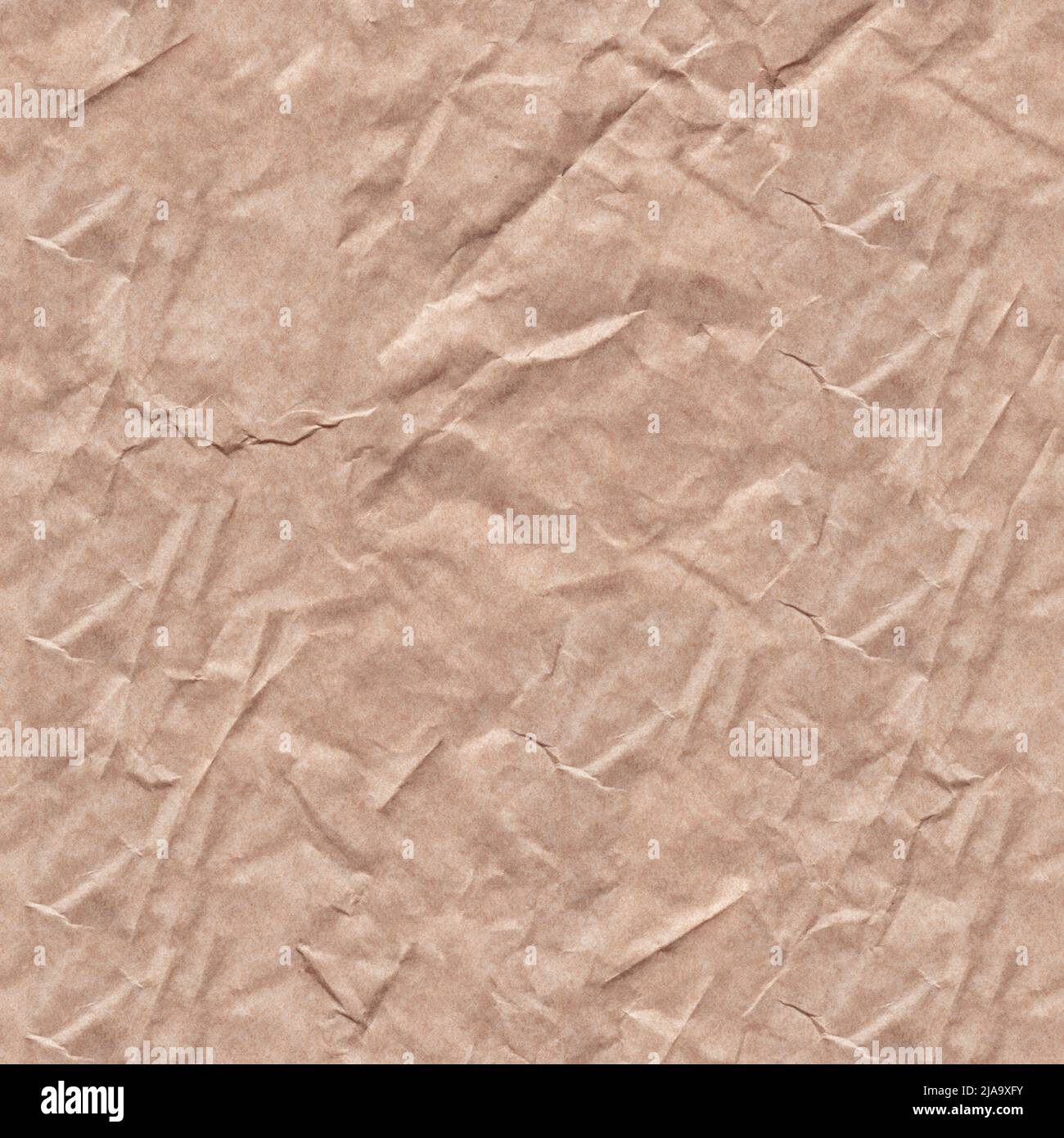 Crumpled paper texture in light brown color. Seamless texture Stock ...