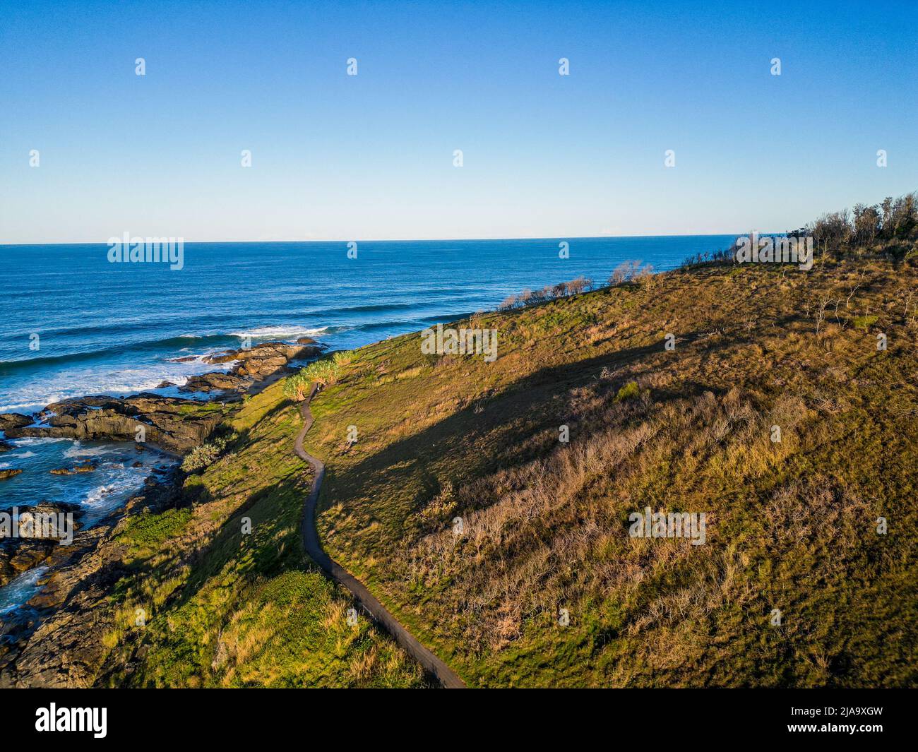 Aerial view of ocean at sunset hi-res stock photography and images - Alamy