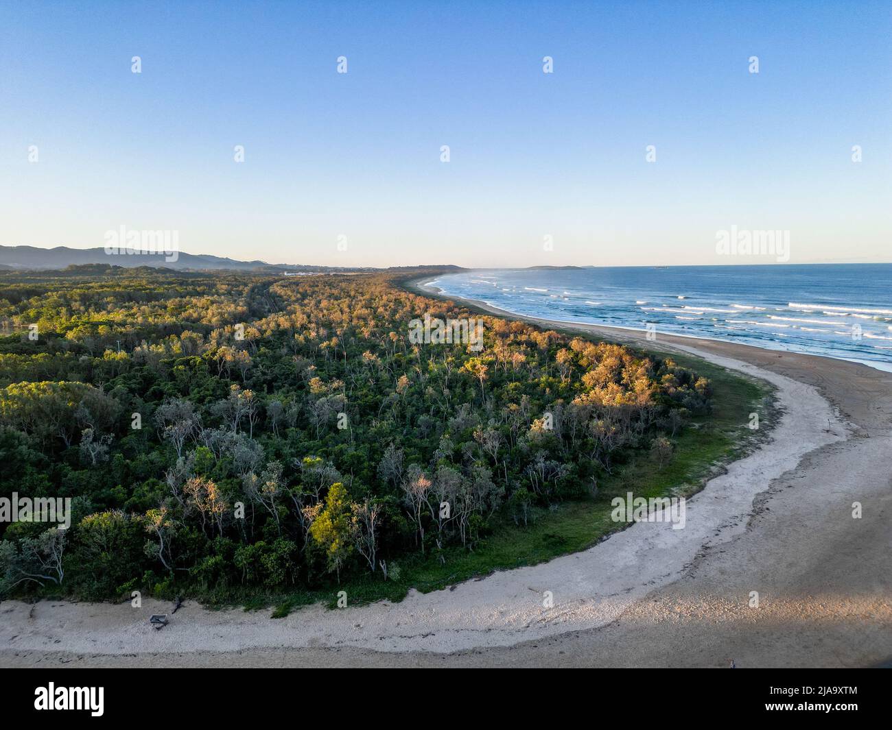 Aerial scenery sunset above ocean hi-res stock photography and images ...