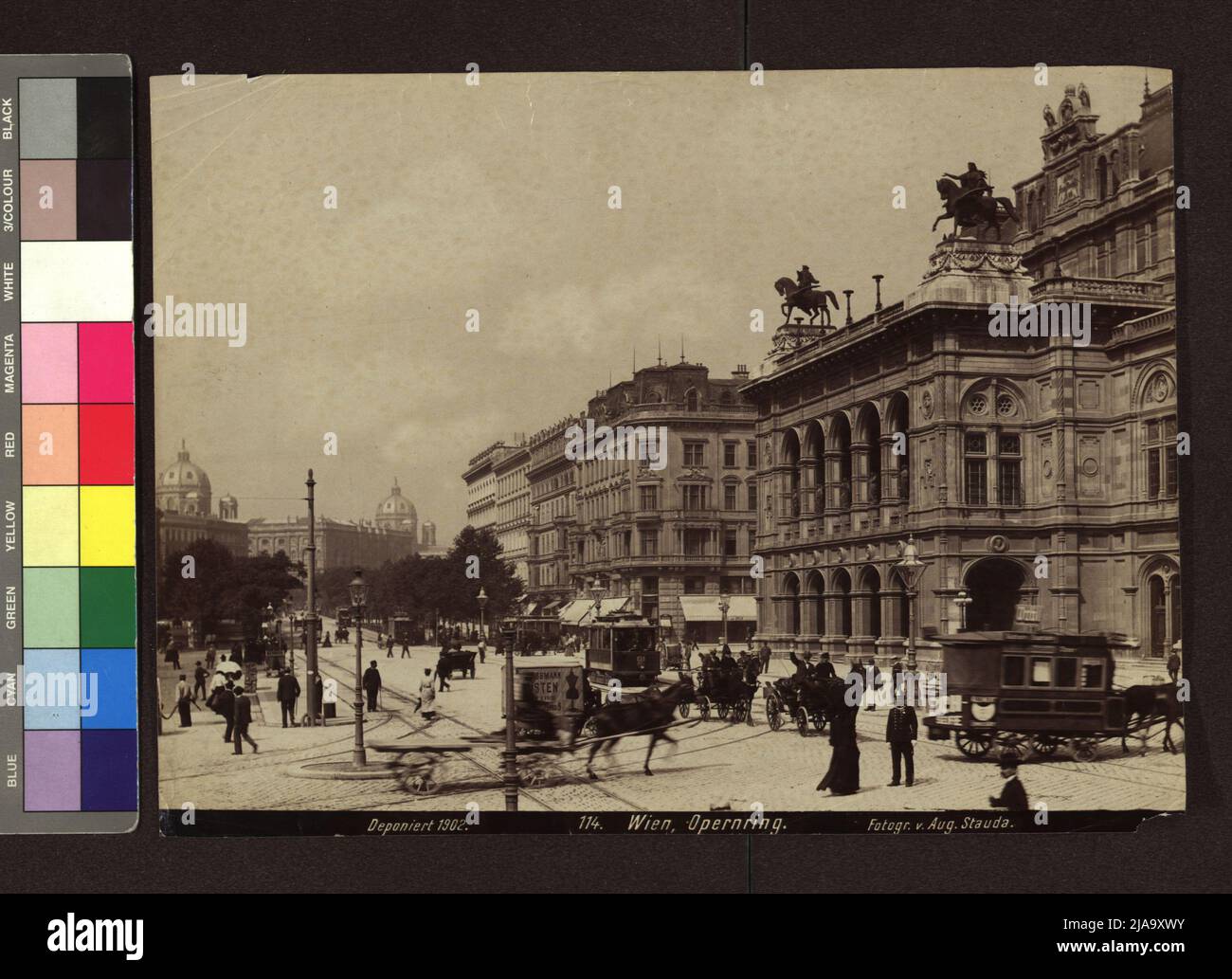 1st, opera ring with a view of opera and the two museums. August Stauda ...