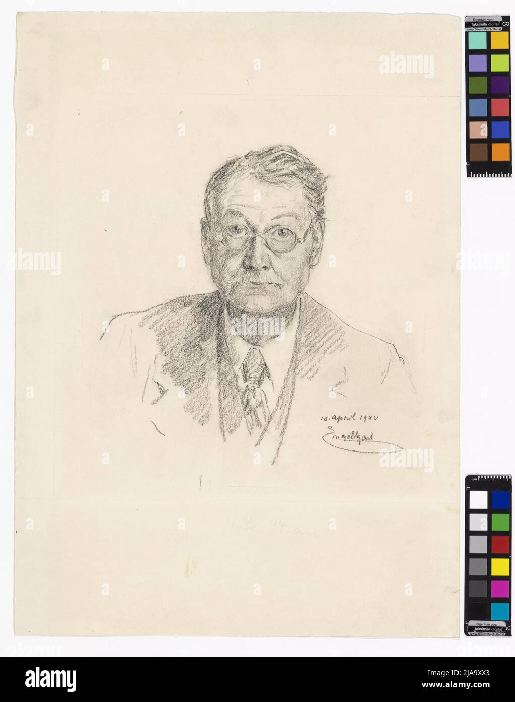Self -portrait Josef Engelhart. Josef Engelhart (1864-1941), artist ...